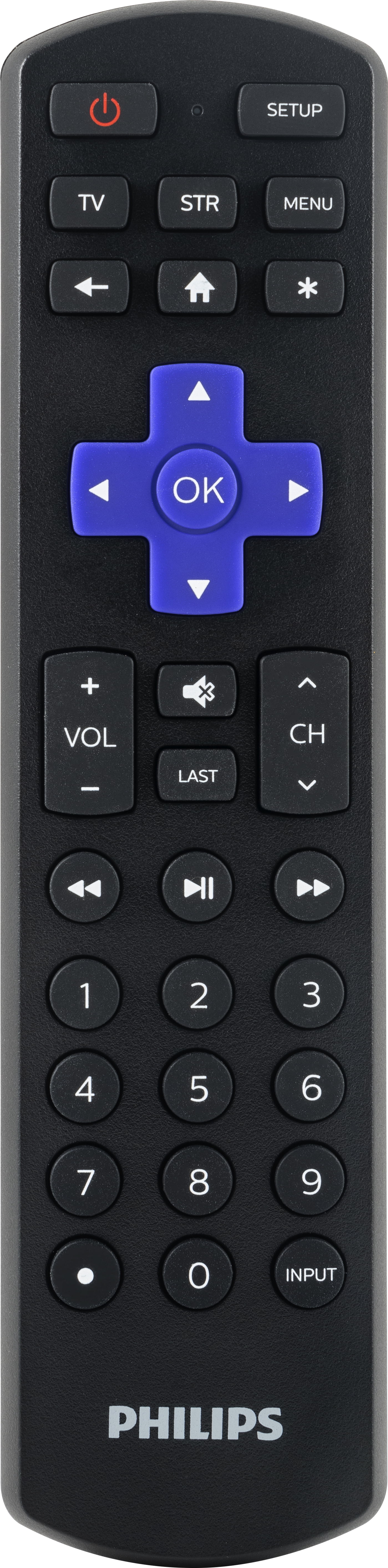 Philips Roku TV Replacement Universal TV Remote Control in Black ...