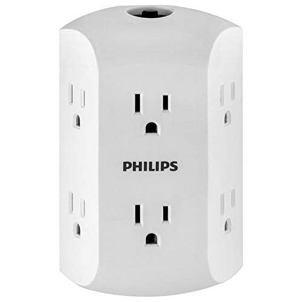 Philips SPS1460WH/37, 15A 125V 1800W White Grounded Tap Electrical ...