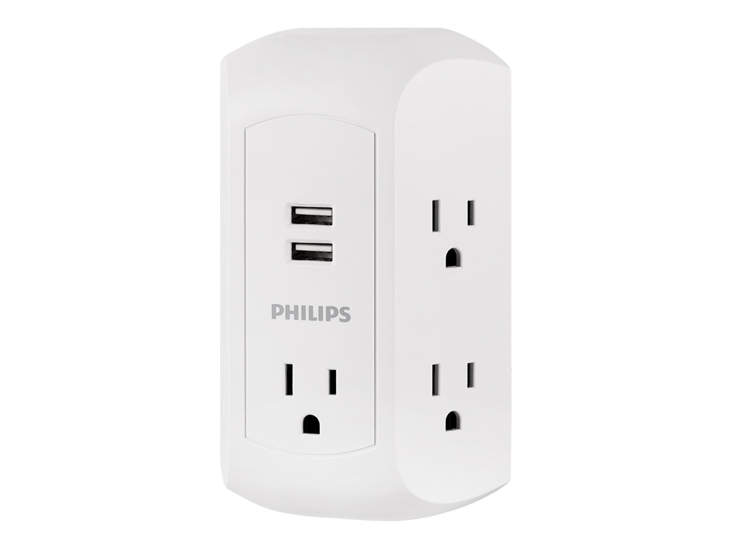 Philips SPS5002WA - Surge protector - output connectors: 5 - United ...