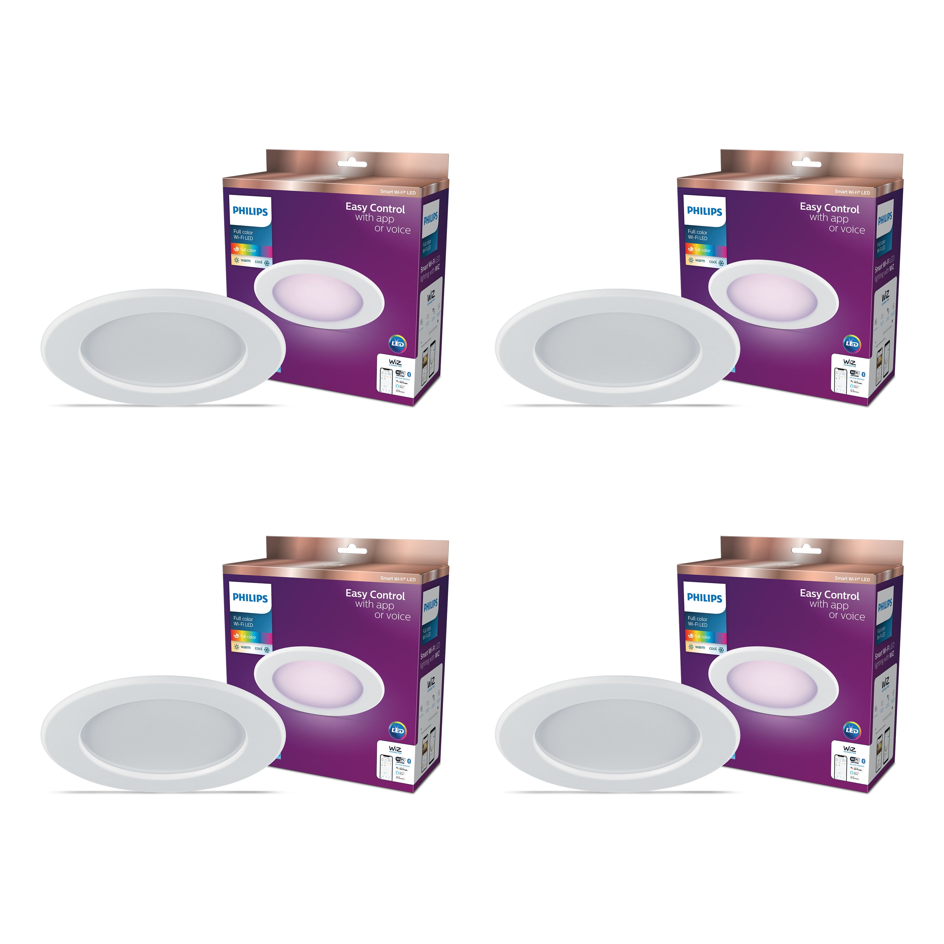 Philips Smart Wi-Fi Connected LED 85-Watt Recessed Can Downlight ...