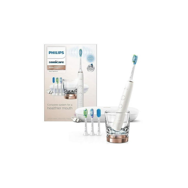 Philips Sonicare DiamondClean Smart 9500 Electric Toothbrush, Rose Gold ...