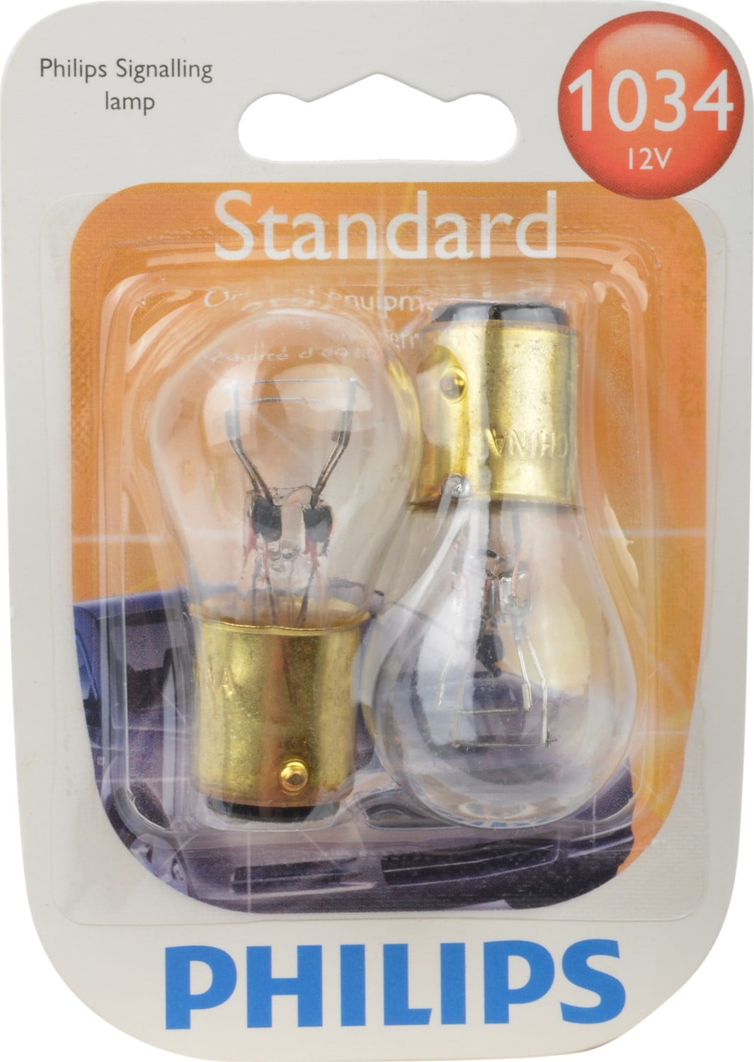 Philips Standard Miniature 1034, Clear, Twist Type, Always Change In ...
