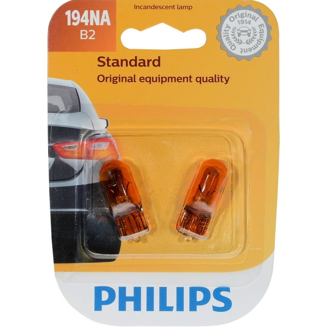 Philips Standard Miniature 194Na, Amber, Push Type, Always Change In ...