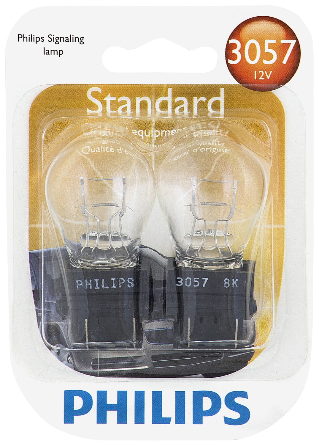 Philips Standard Miniature 3057, Clear, Push Type, Always Change In ...