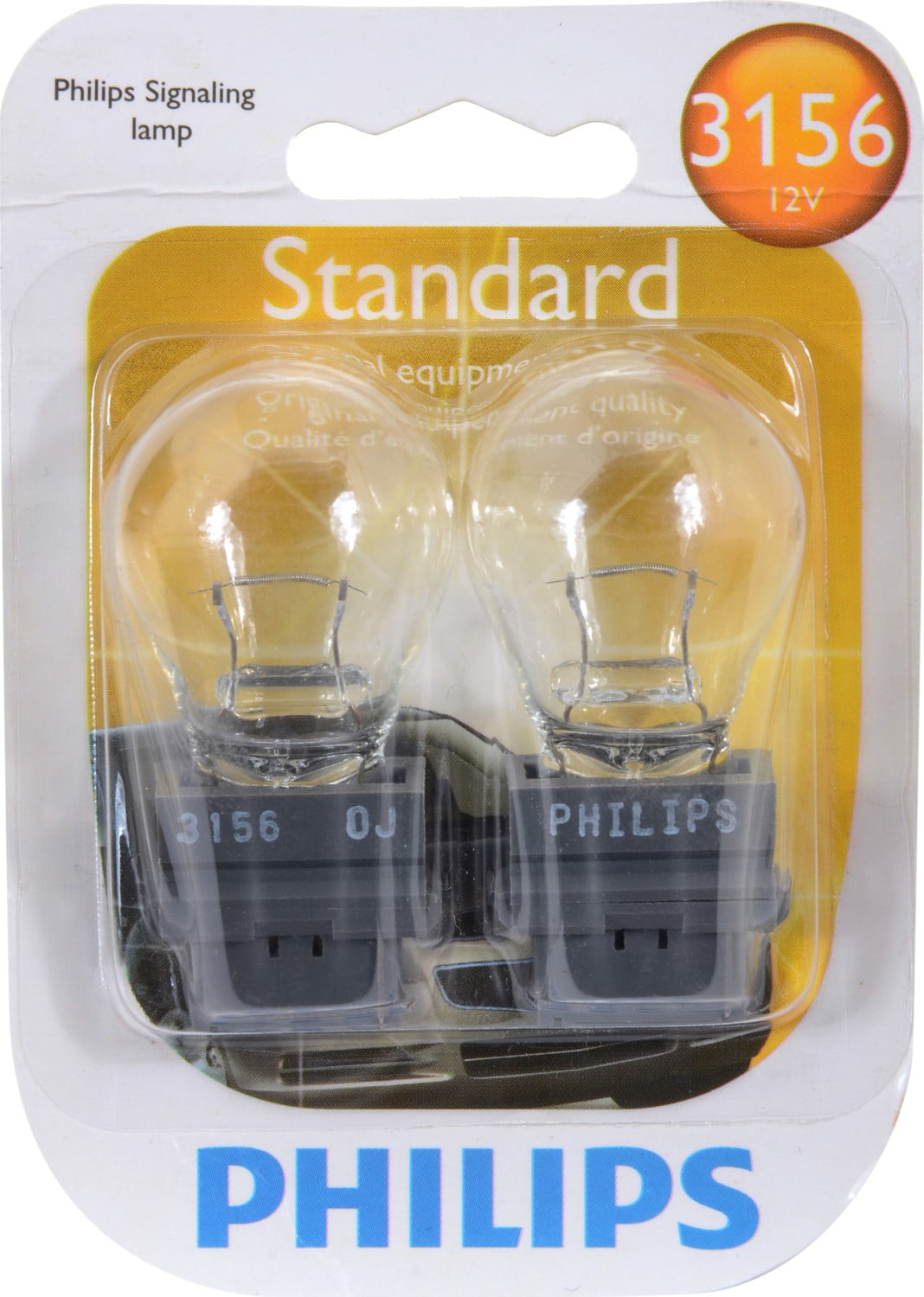 Philips Standard Miniature 3156, Clear, Push Type, Always Change In ...