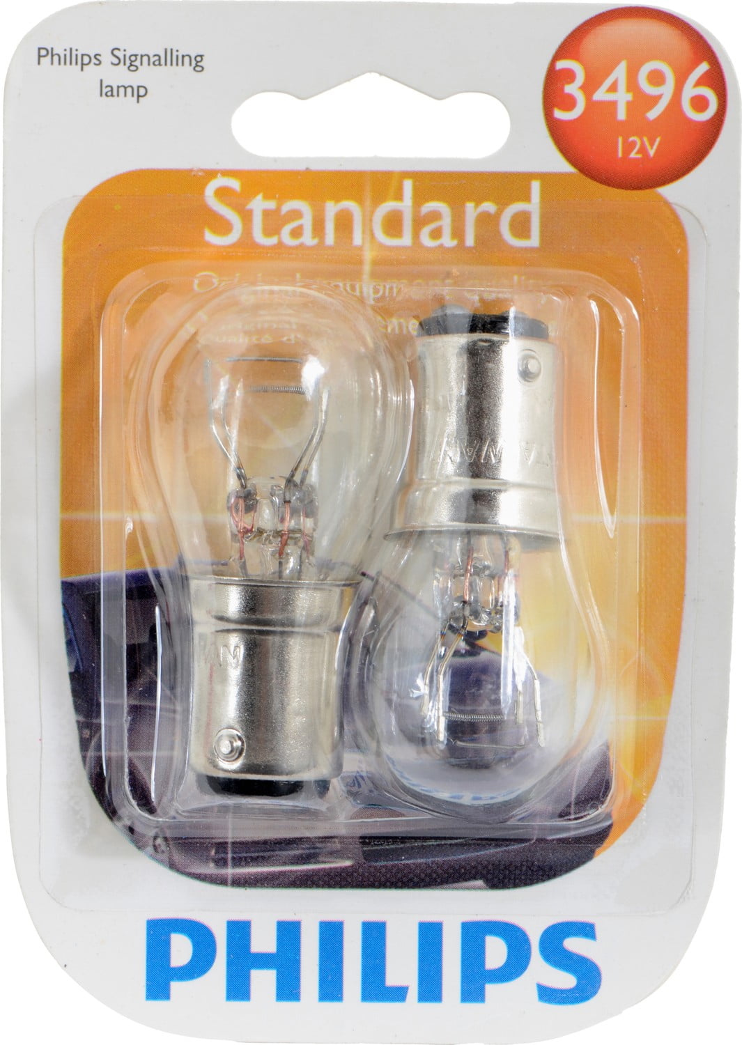 Philips Standard Miniature 3496, Clear, Push Type, Always Change In ...