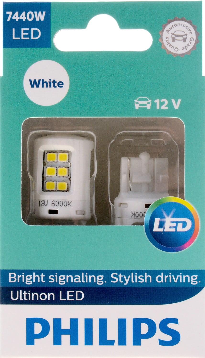 Philips Ultinon LED 7440WLED, W3X16D, Plastic, Always Change In Pairs ...