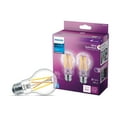 Philips Ultra Definition LED 60-Watt A19 Filament Light Bulb, Clear ...