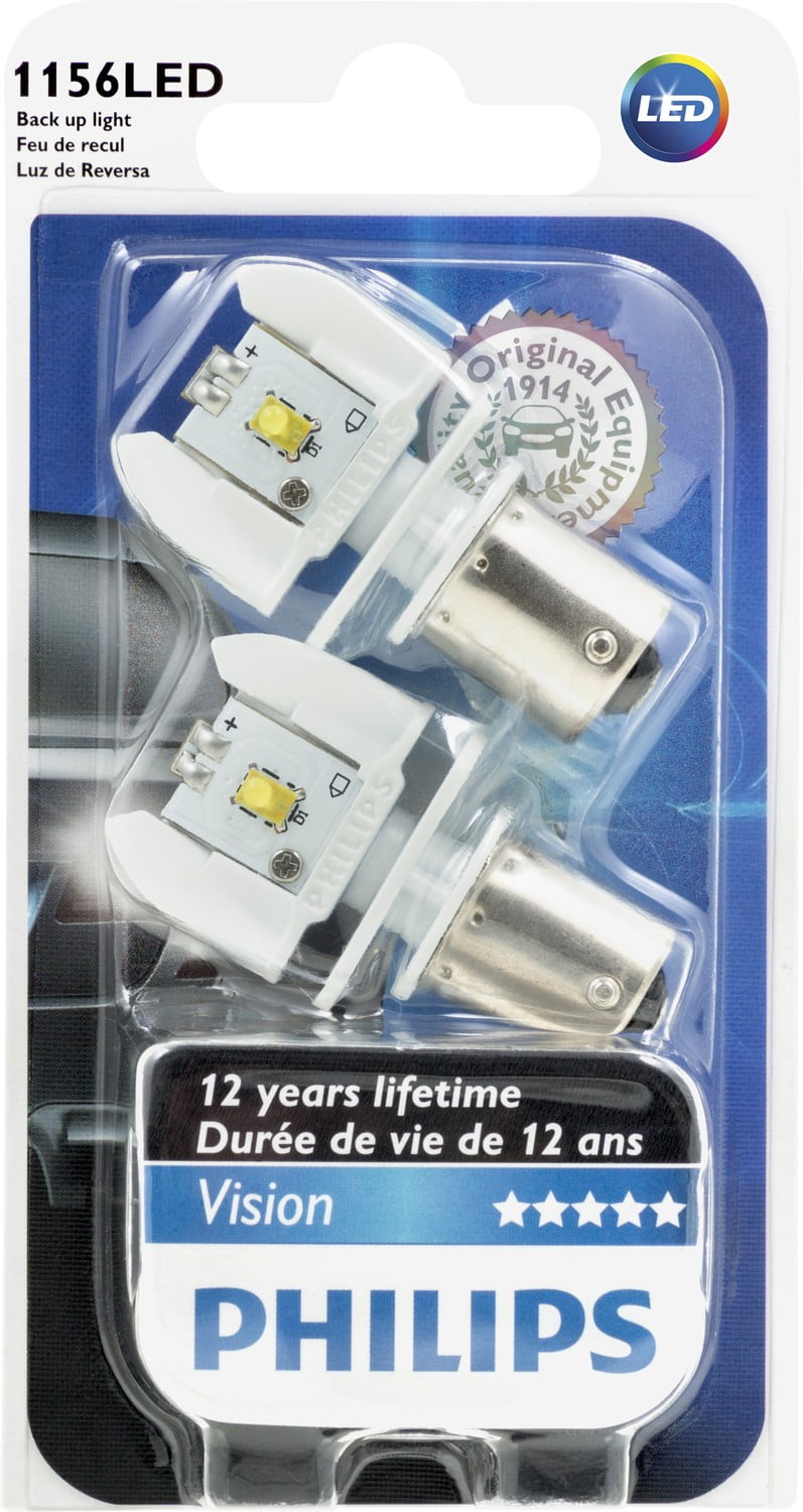 Philips Vision 1156W White LED Bulb, 2 Pack - Walmart.com