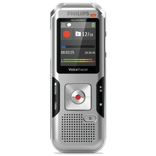 Philips Voice Tracer 4010 Digital Recorder, 8 GB, Silver - Walmart.com