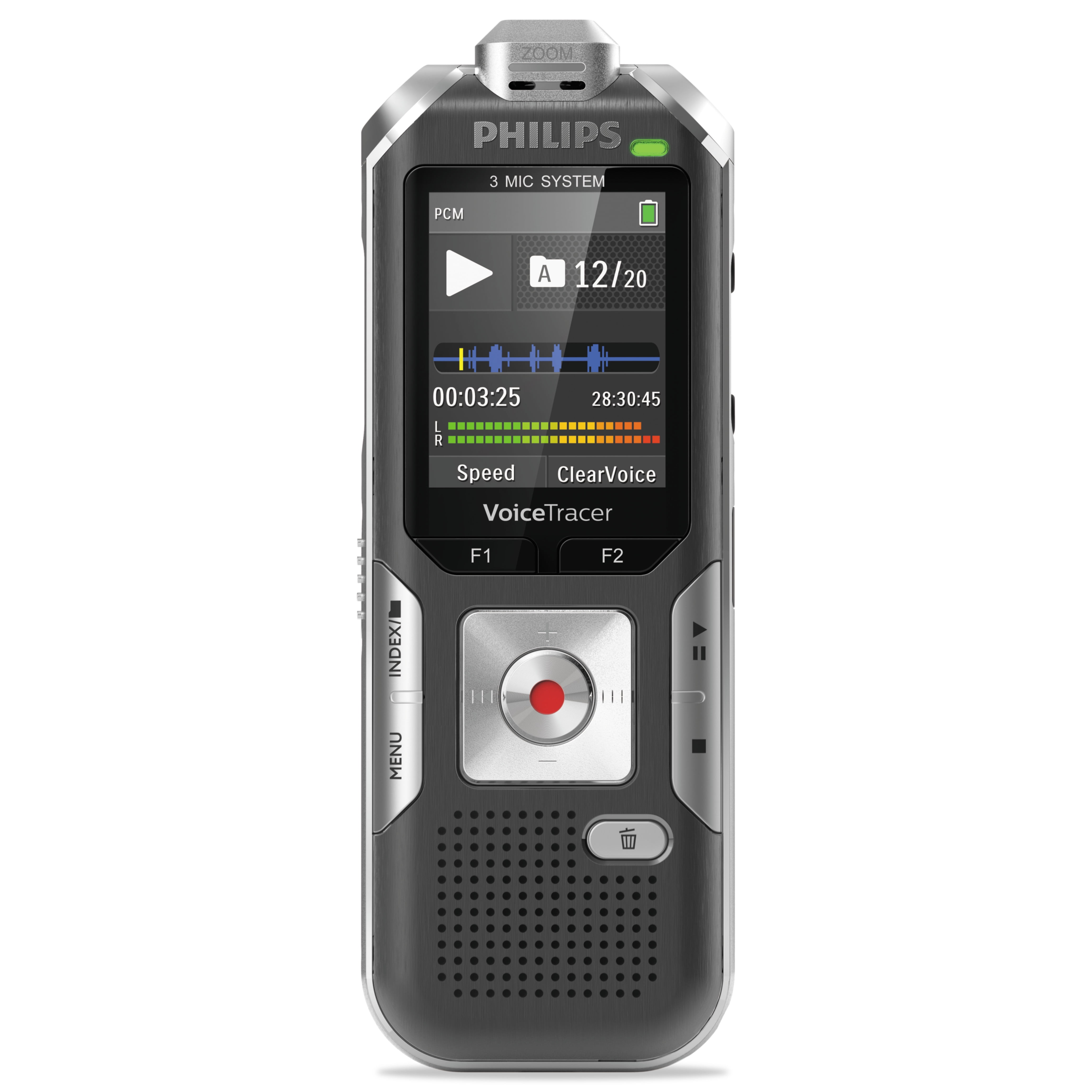 Philips Voice Tracer 6010 Digital Recorder, 8 GB, Gray/Silver - Walmart.com