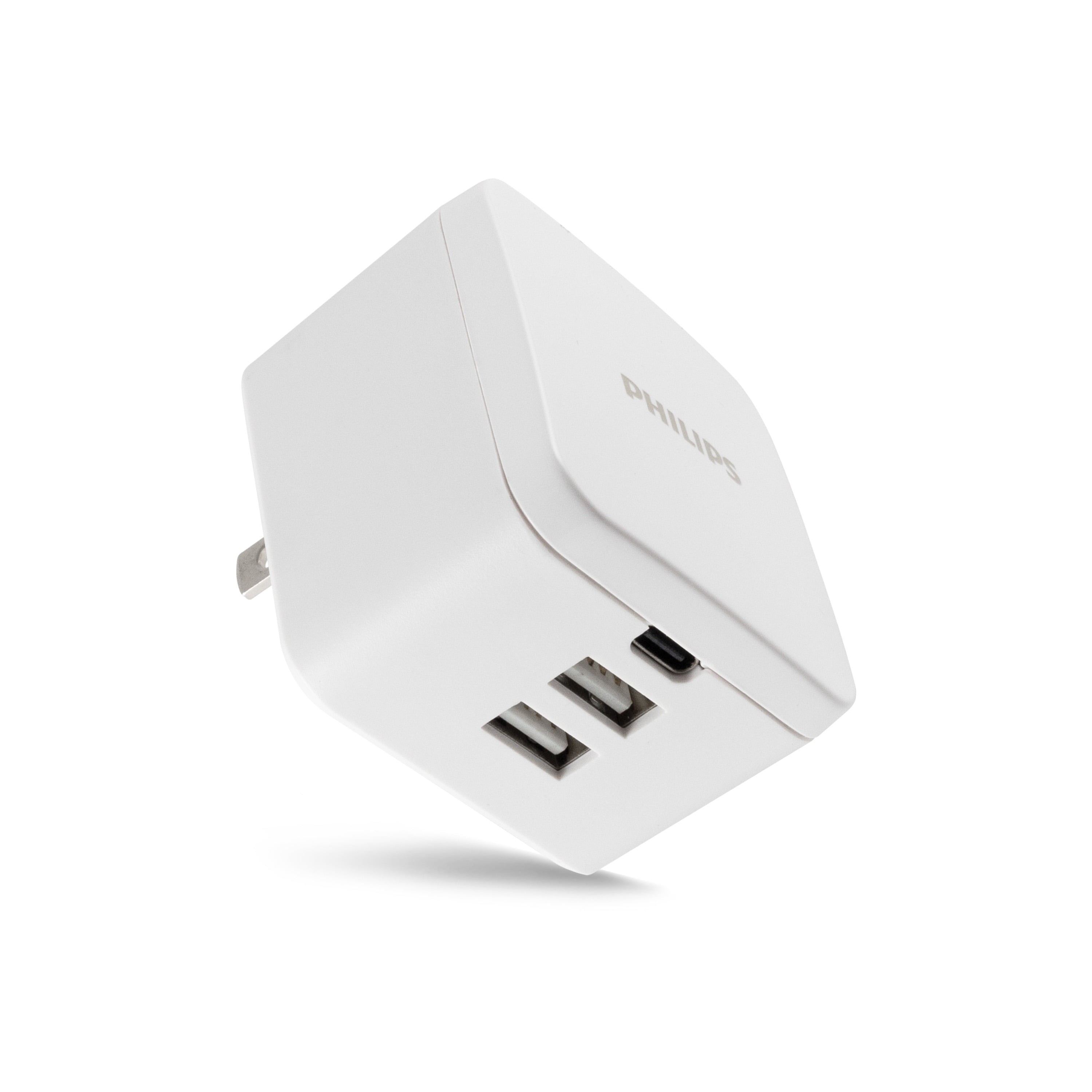 Philips Wall Charger with USB-A and USB-C, White – DLP1032Q/37 ...