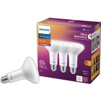 Philips Warm Glow Ultra Definition LED Floodlight Light Bulb 3PK 65W ...
