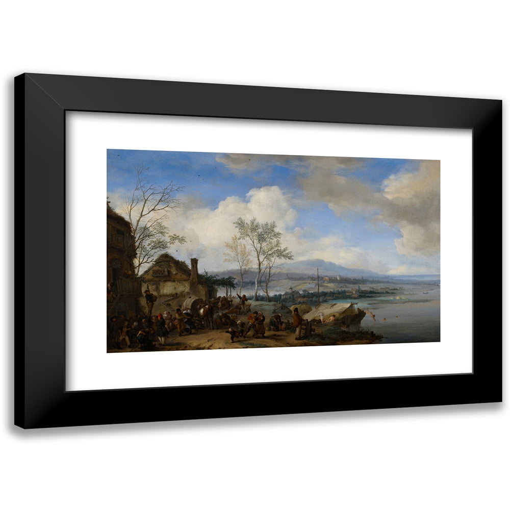 Philips Wouwerman 14x11 Black Modern Framed Museum Art Print Titled ...