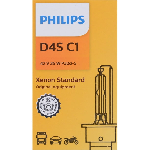 Philips Xenon Hid Lamp D4S, , , Always Change In Pairs! - Walmart.com