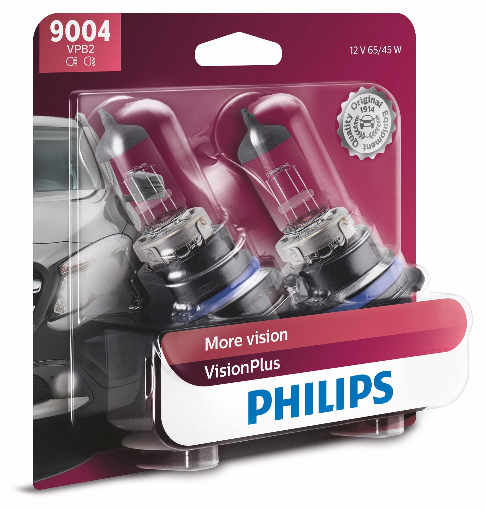Philips Automotive Lighting 9004VPB2 STF9 VisionPlus Upgrade Headlight ...