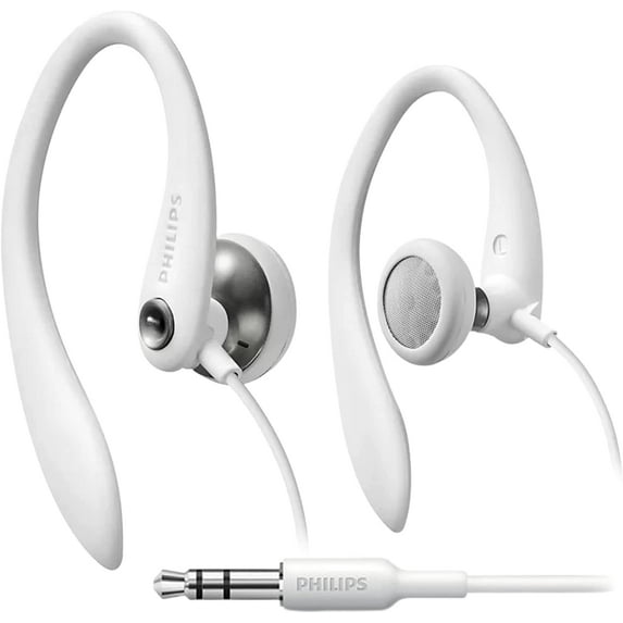 Philips in-Ear Sport Headphones W Mic (SHS3305WHT/27) White - Walmart.com