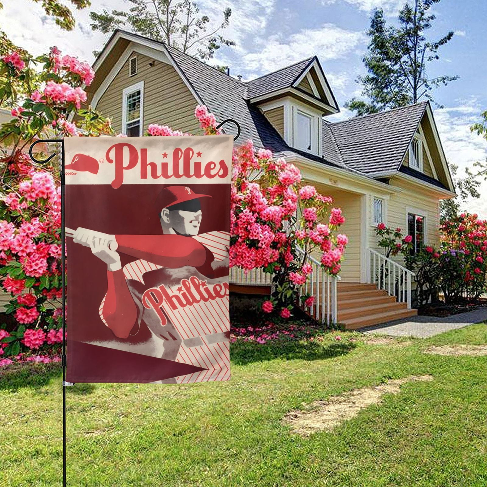 Phillies Baseball Team Custom Garden Flags Personalized Yard Flags with ...