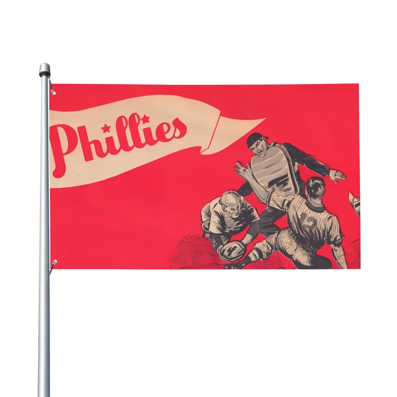 Phillies Baseball Team Custom Outdoor 3x5FT Decorative Flags, Easy to ...