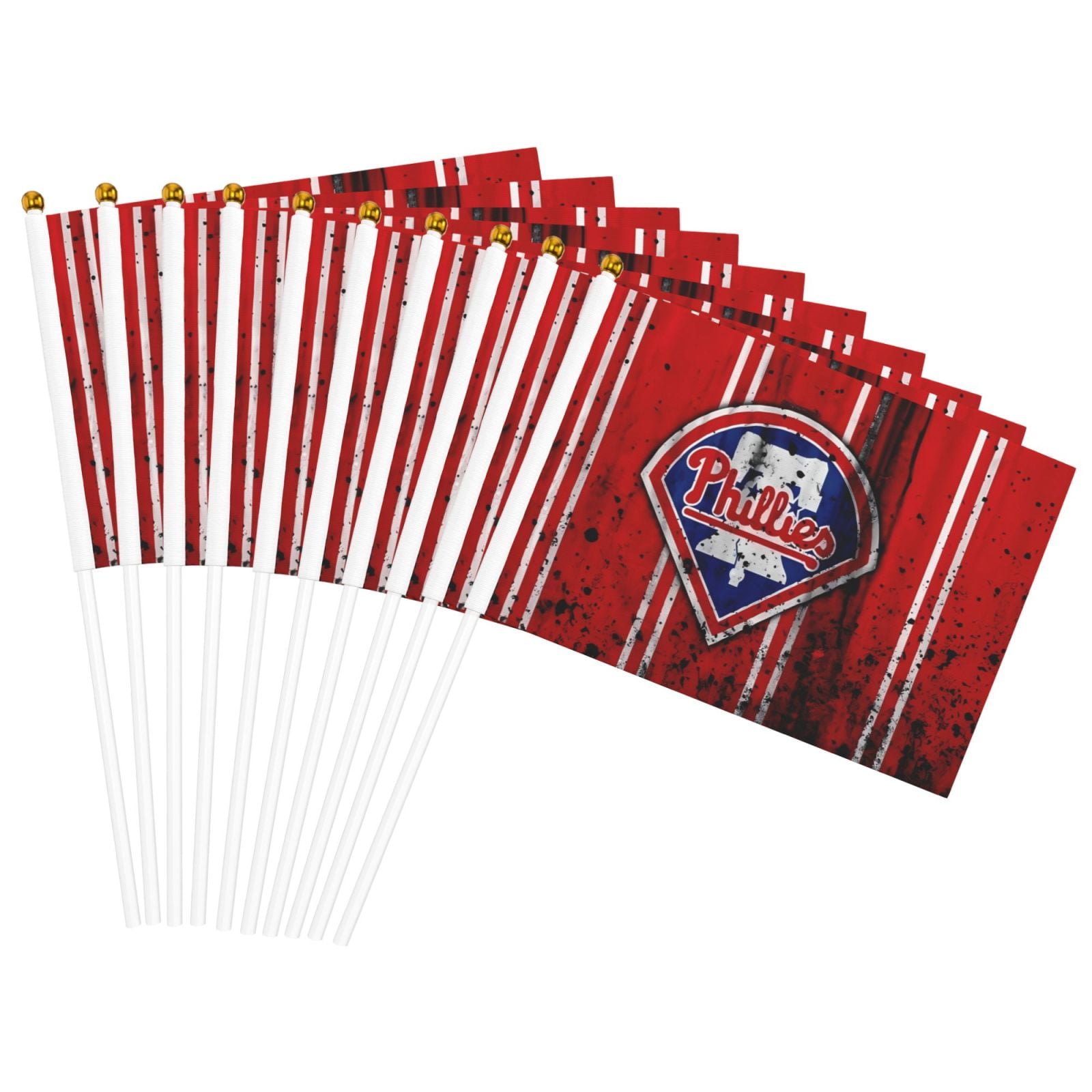Phillies Baseball Team Double Sided Hand Waving Flag(Pack of 6 or 10 ...
