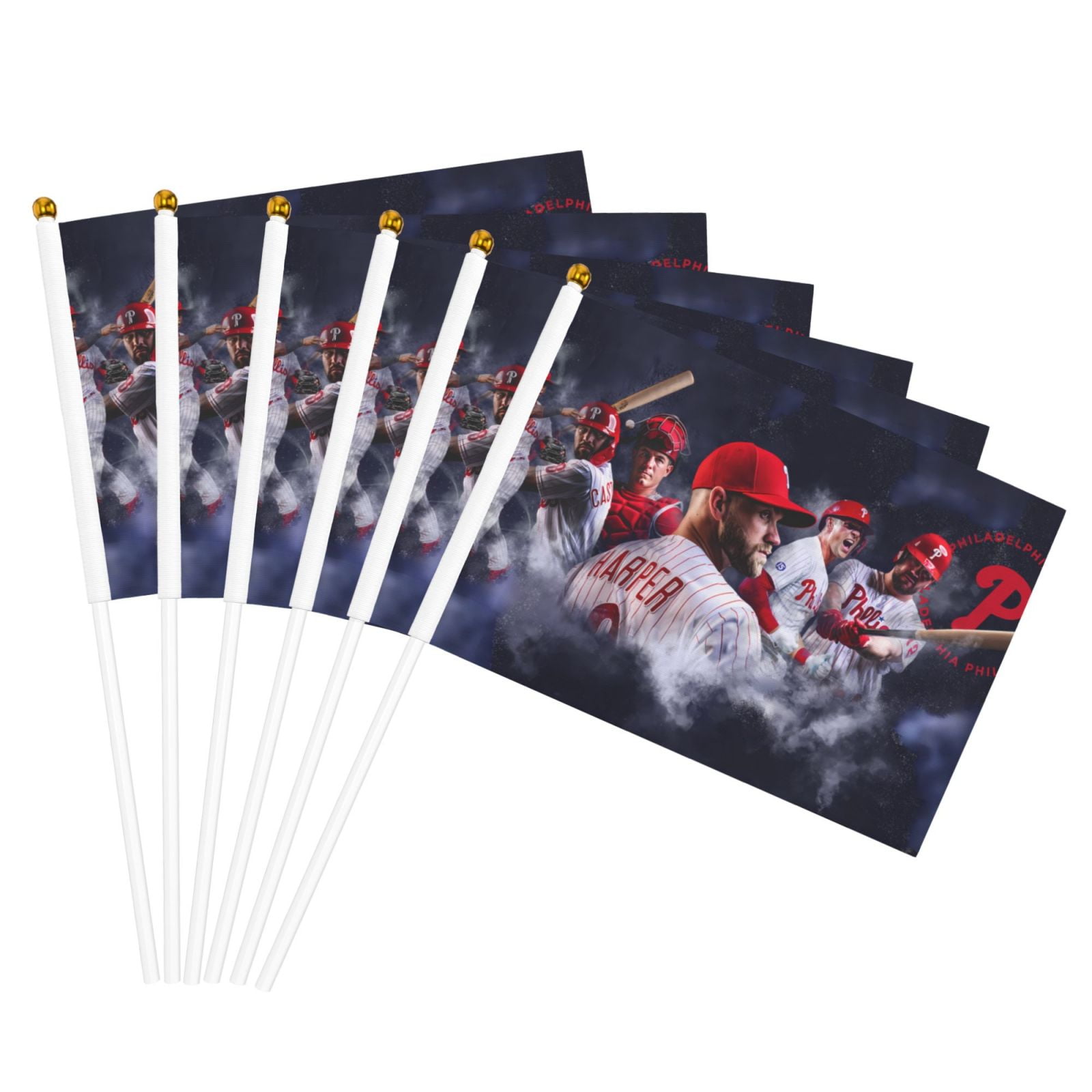 Phillies Baseball Team Double Sided Hand Waving Flag, Spectator Hand ...