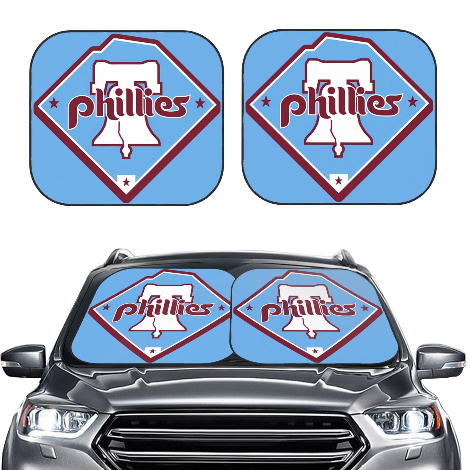 Phillies Car Windshield Sun Shade Foldable Front Windshield Shade for ...