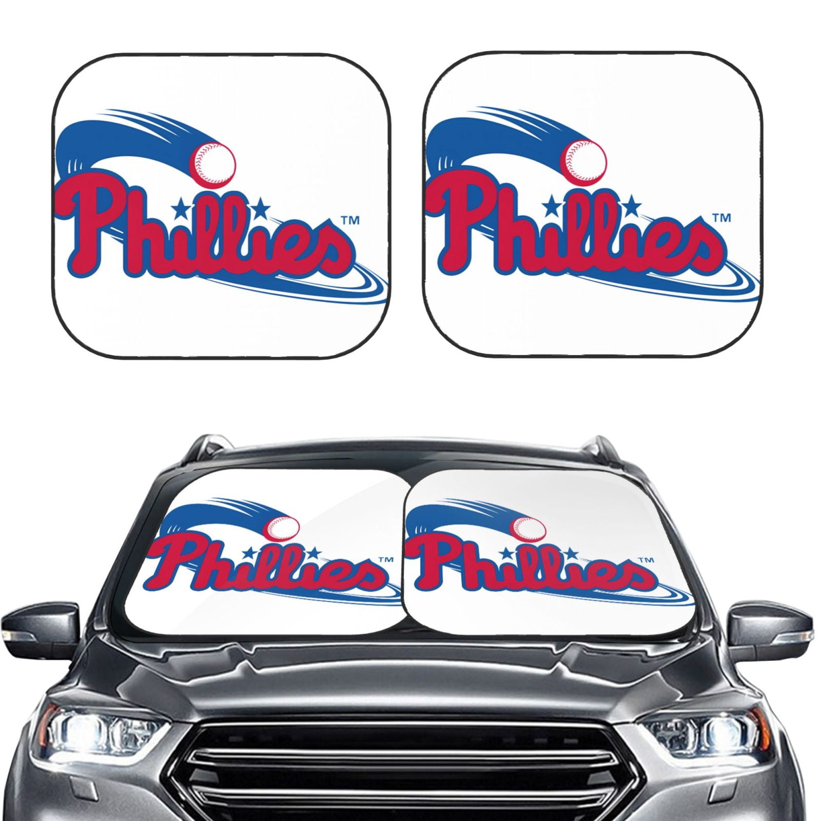 Phillies Car Windshield Sun Shade Foldable Front Windshield Shade for ...