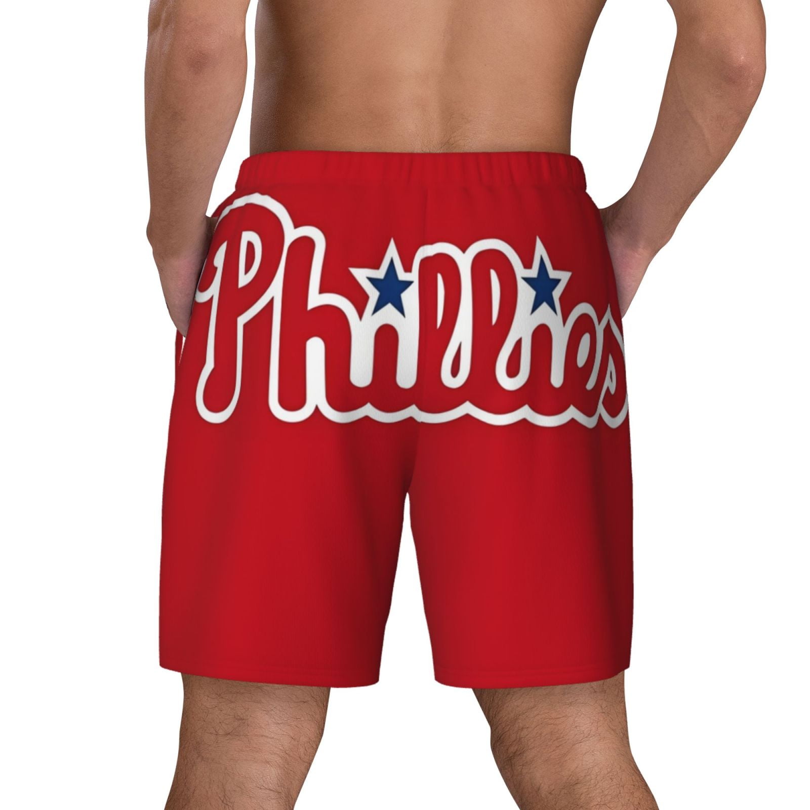 Phillies Mens Elastic band Swim Shorts Double layered sports swim ...
