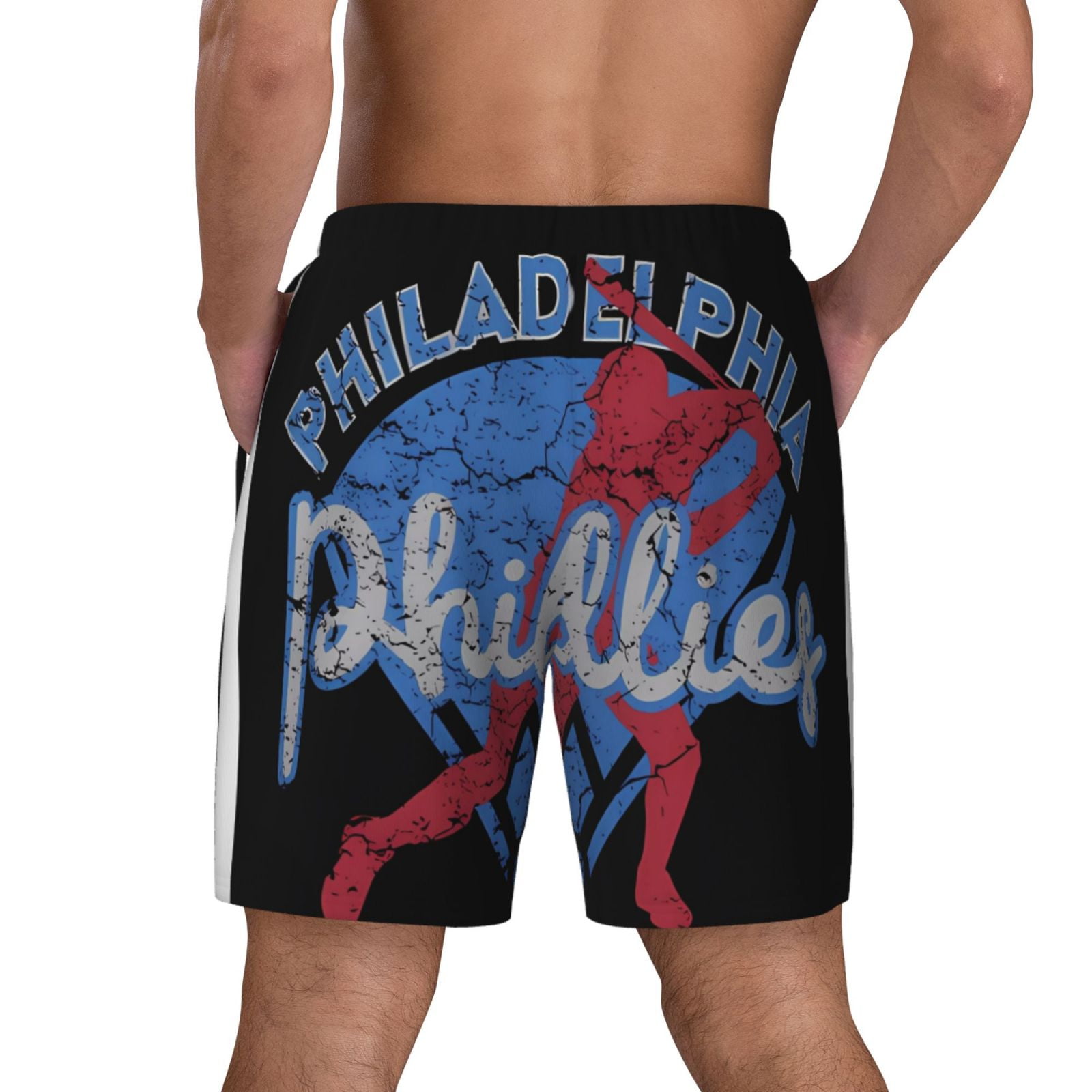 Phillies Mens Elastic band Swim Shorts Double layered sports swim ...