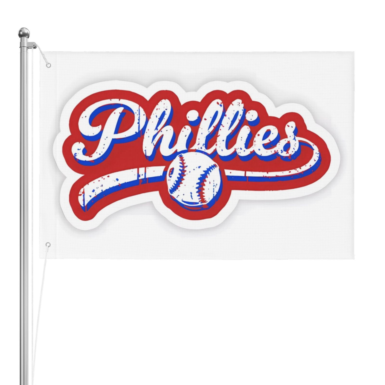 Phillies Three Layer personalized Double Sided Flag Football Fans ...