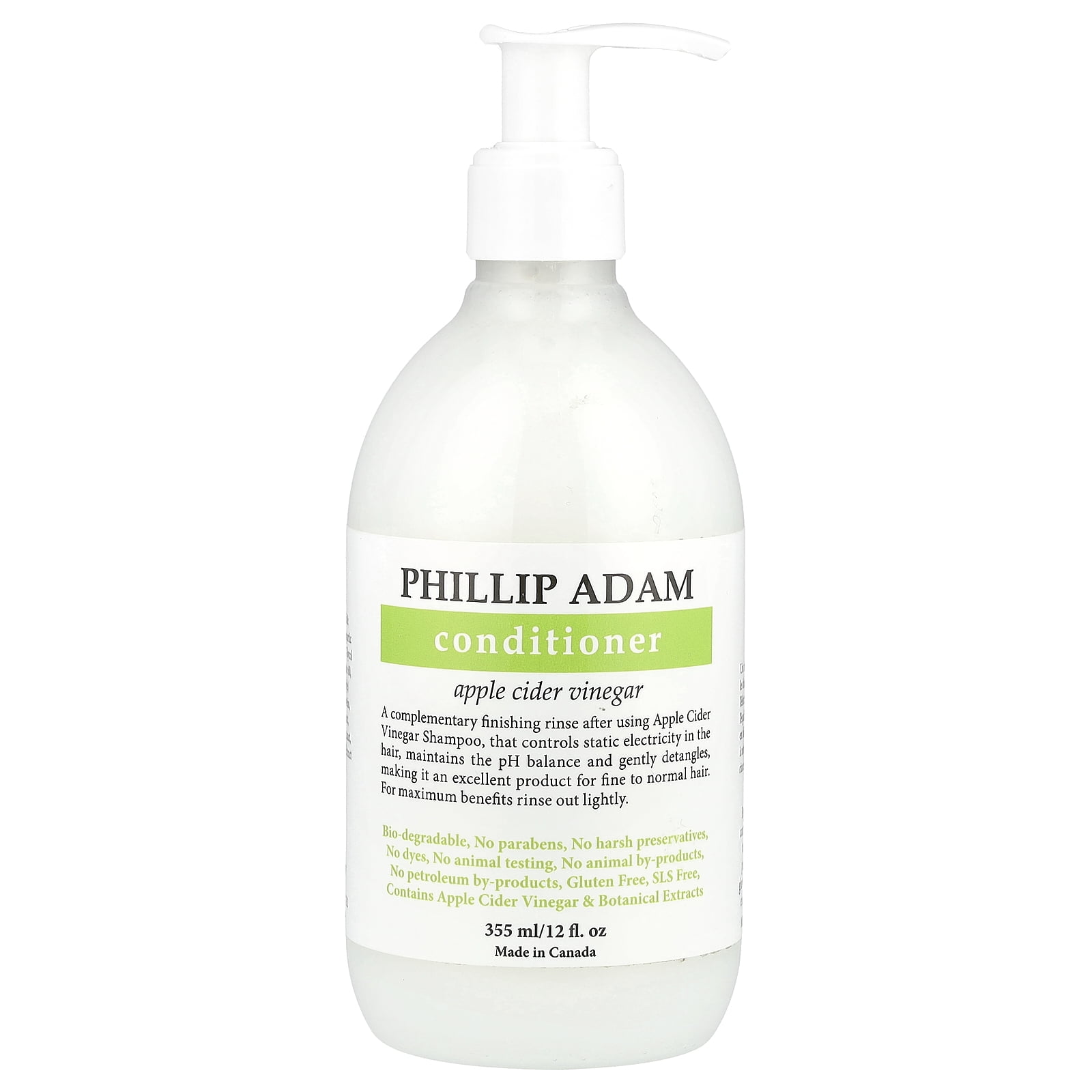 Phillip Adam Conditioner, Apple Cider Vinegar, 12 fl oz (355 ml ...