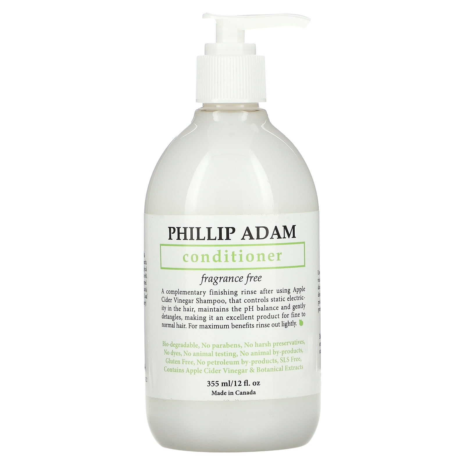 Phillip Adam Conditioner, Fragrance Free, 12 fl oz (355 ml) - Walmart.com