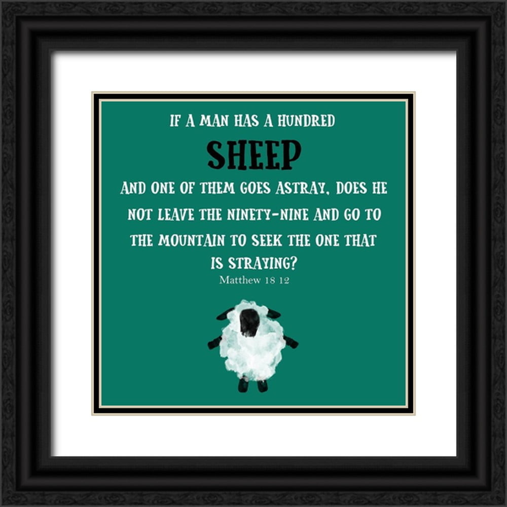 Phillip, Jamie 12x12 Black Ornate Wood Framed with Double Matting ...