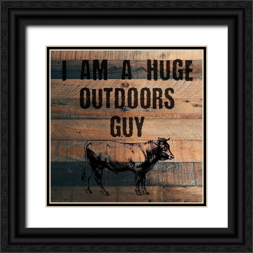 Phillip, Jamie 15x15 Black Ornate Wood Framed with Double Matting ...