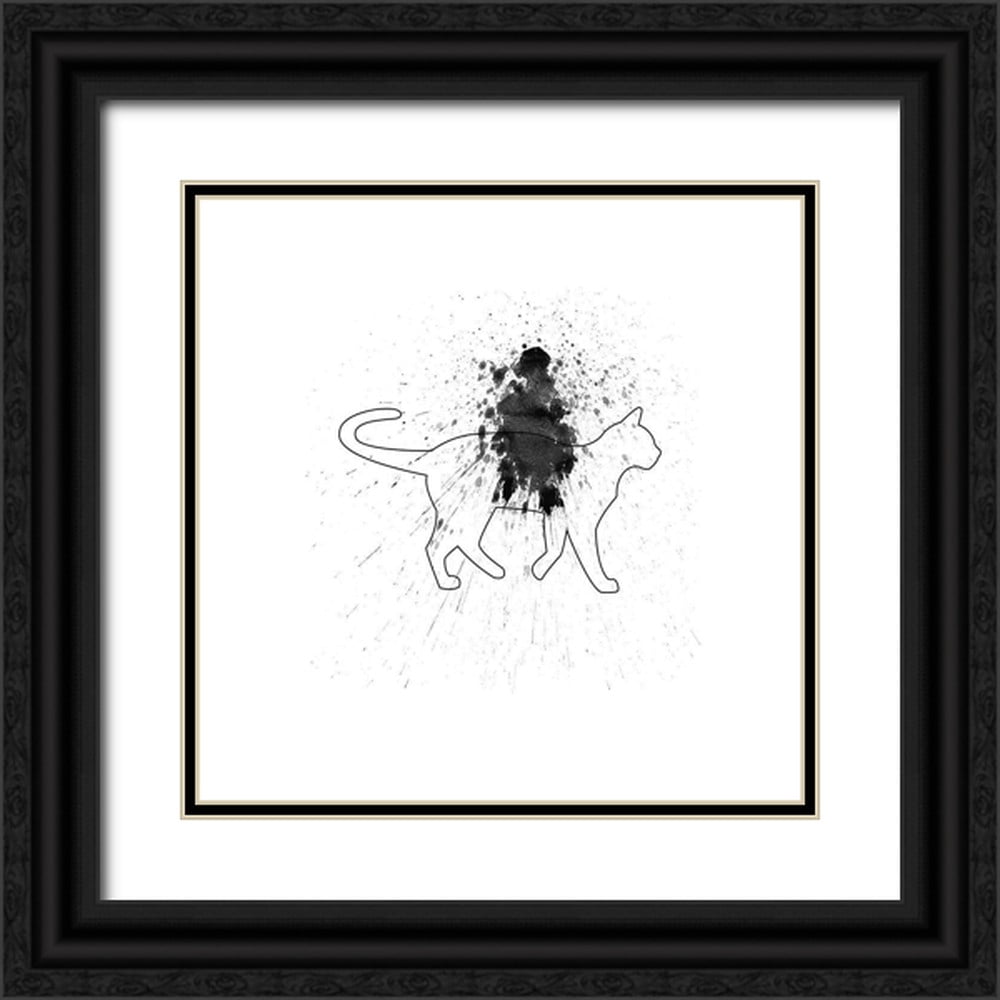 Phillip, Jamie 15x15 Black Ornate Wood Framed with Double Matting ...