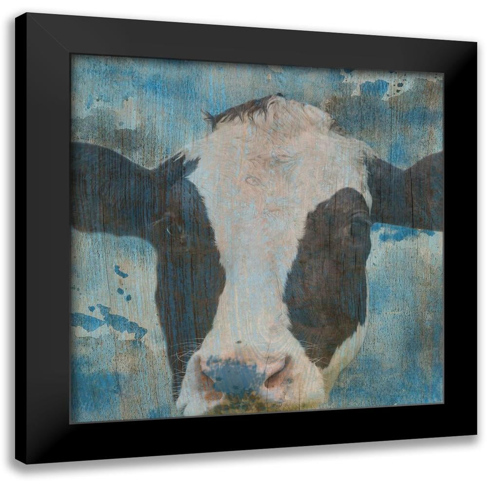 Phillip, Jamie 20x20 Black Modern Framed Museum Art Print Titled - Cow ...
