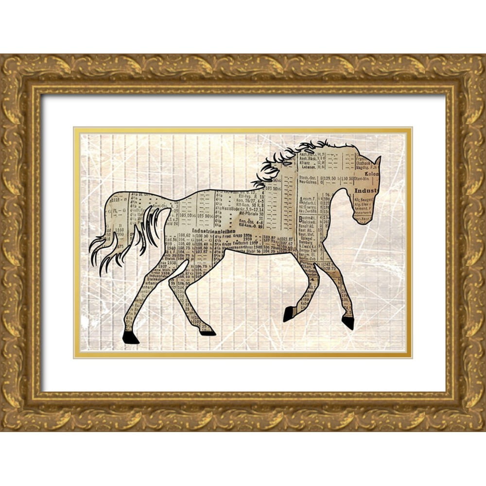 Phillip, Jamie 32x23 Gold Ornate Wood Framed with Double Matting Museum ...