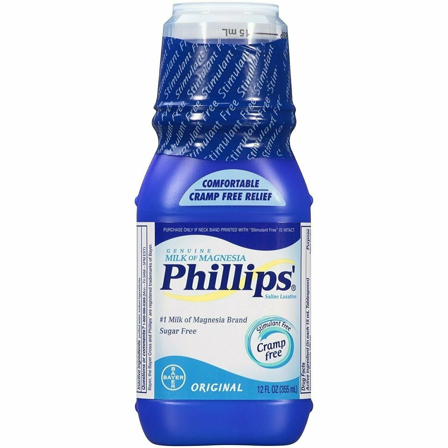Phillip's Genuine Milk of Magnesia, Mint Flavor Liquid Saline Laxative ...