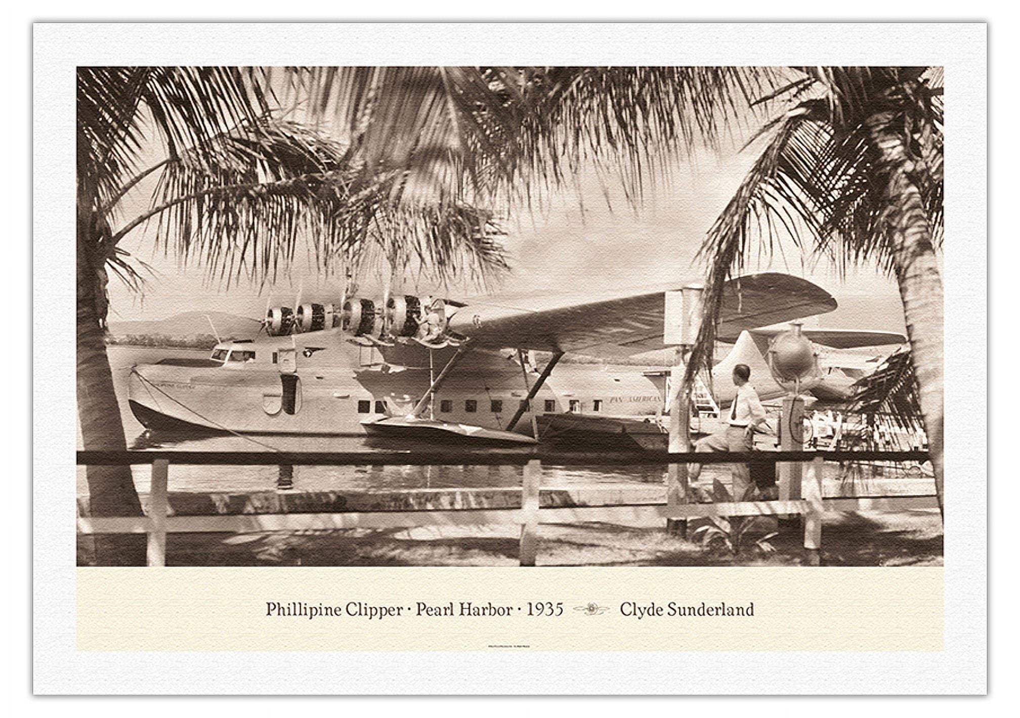 The Phillipine Clipper (Martin M-130) - Pearl Harbor Hawaii 1935 - Pan American Airways ...