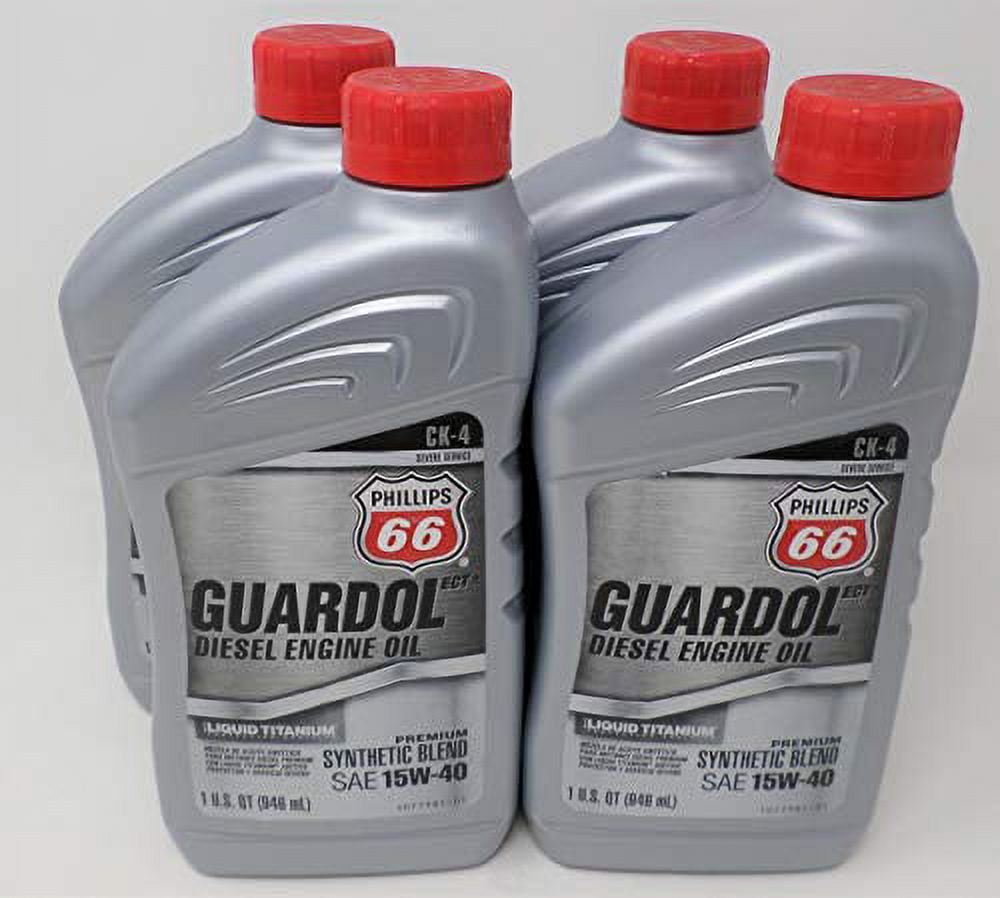 Phillips 66 15W40 Guardol Diesel Oil Quart 1077867 (Pack of 4 ...