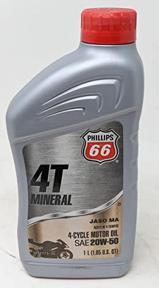 Phillips 66 4T SAE20W-50 4-Cycle Engine Oil Quart for ATV and ...
