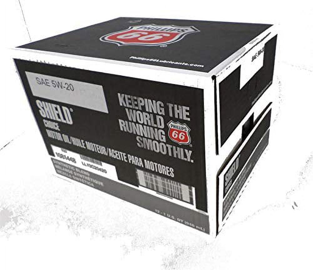 Phillips 66 Shield Choice 5W20 Synthetic Blend Motor Oil, 12-Quart Case ...