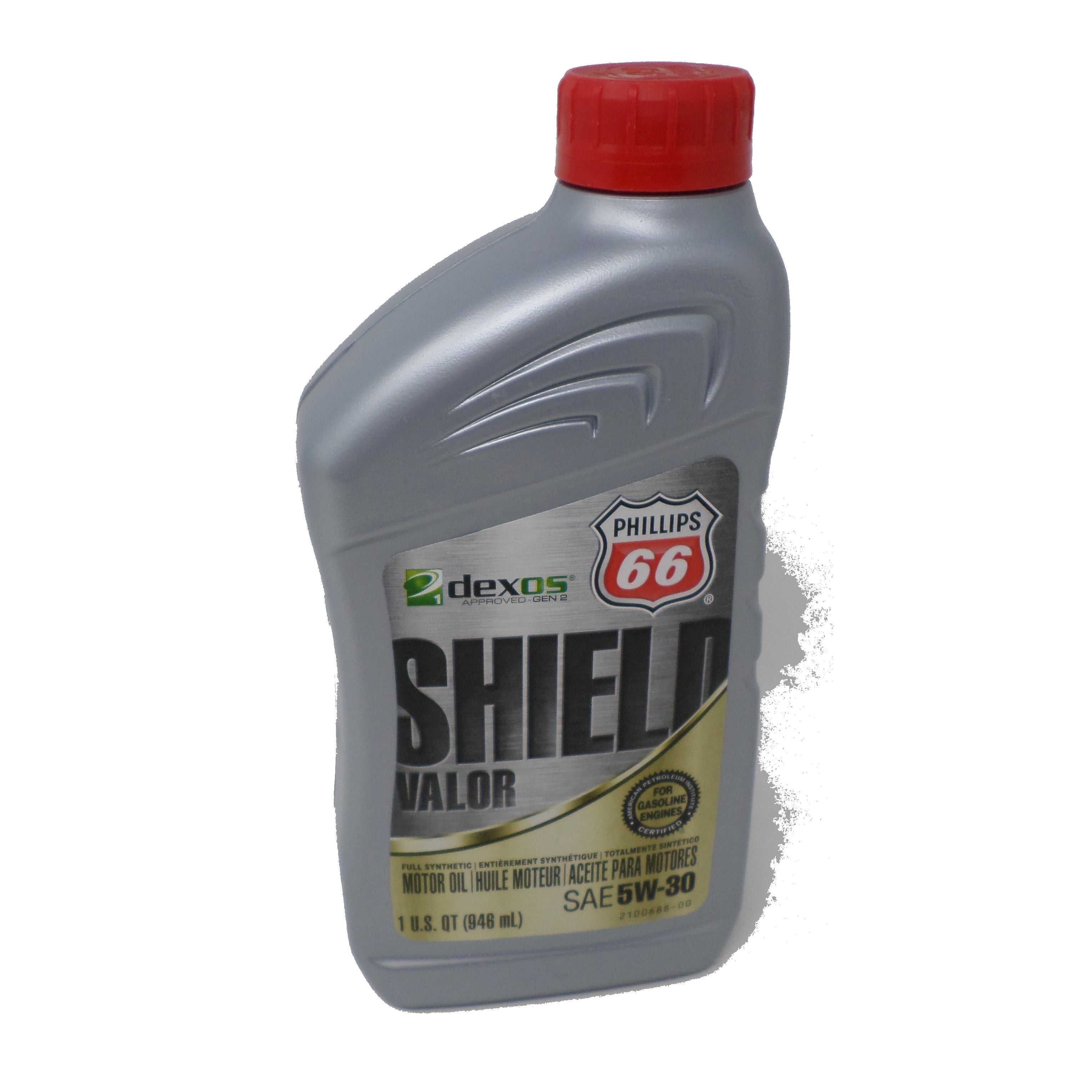Phillips 66 Shield Valor Full Synthetic Motor Oil 5W-30, 1 qt - Walmart.com