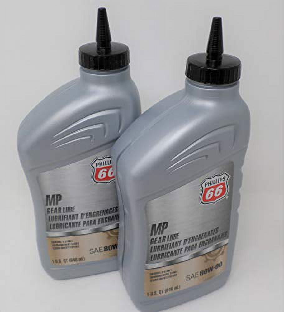 Phillips 66 80W90 MP Gear Oil Quart 1074755 (Pack of 2) - Walmart.com