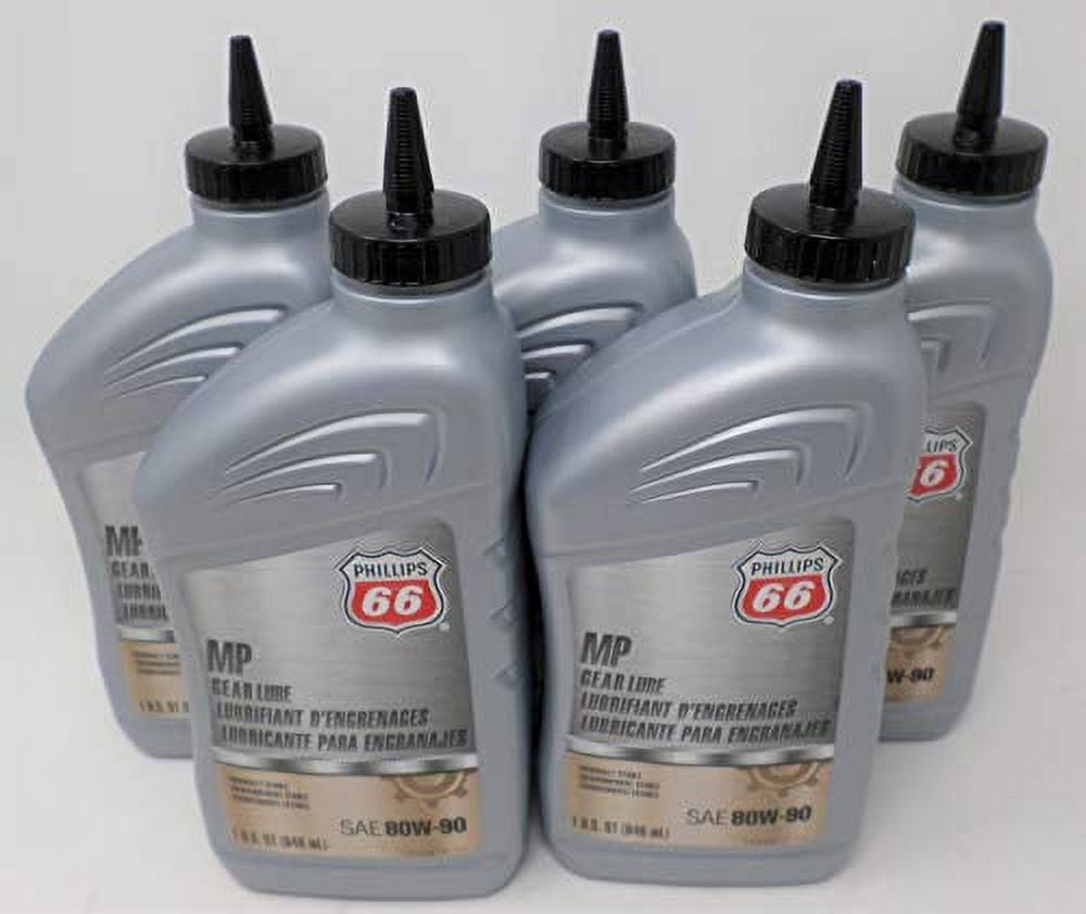 Phillips 66 Gear Oil 80W90 MP for Passenger Car & Truck Axles Quart ...