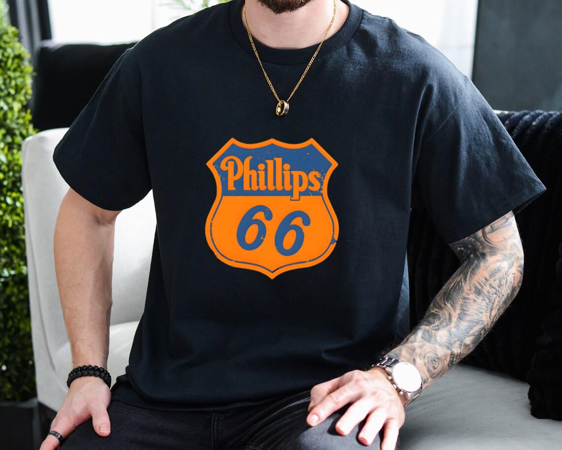Phillips 66 Gasoline Retro Service Station Vintage Logo Unisex T-shirt ...