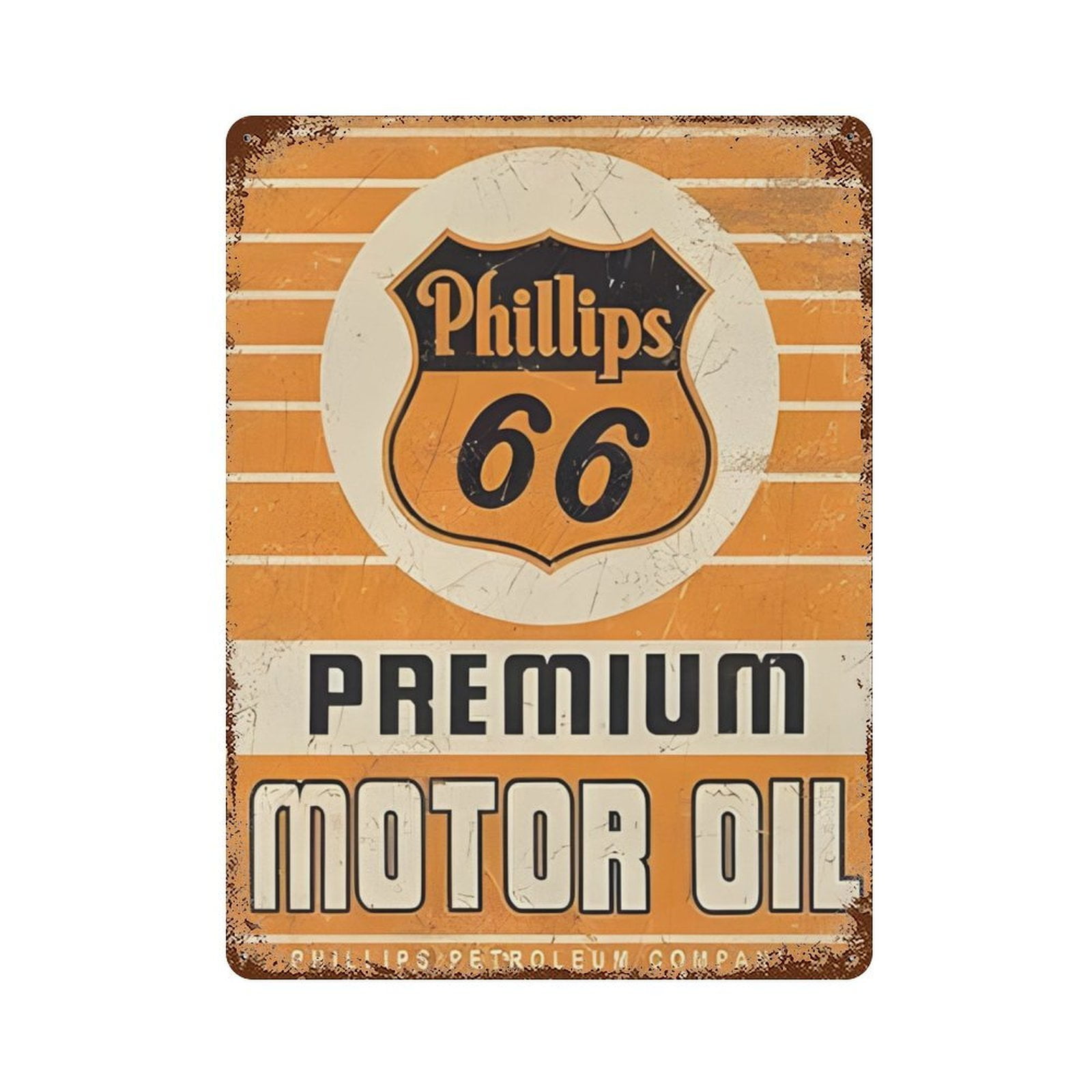 Phillips 66 Premium Motor OilTin Metal Logo Etching Decorative Murals ...
