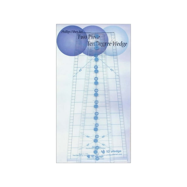 Phillips Fiber Art Ruler TwoPiece Ten Degree Wedge - Walmart.com