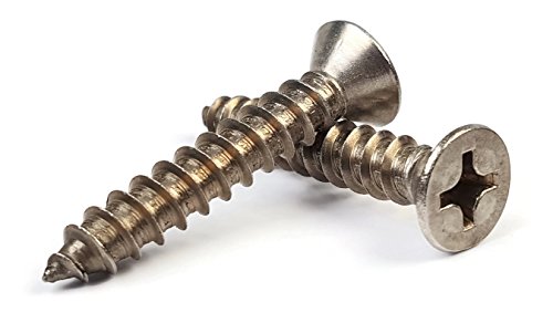 Phillips Flat Head Sheet Metal Screws 18-8 Stainless Steel - #6 x 3/4 ...