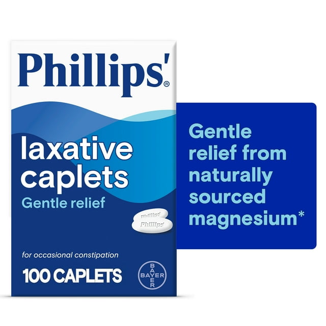 Phillips' Laxative Dietary Supplement Caplets, 100 Count HSA/FSA ...